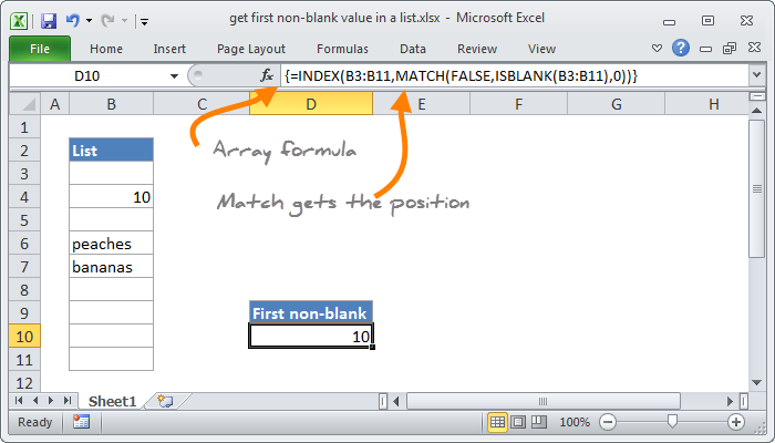  How To Extract Non Blank Cells In Excel HOWTORMEOV